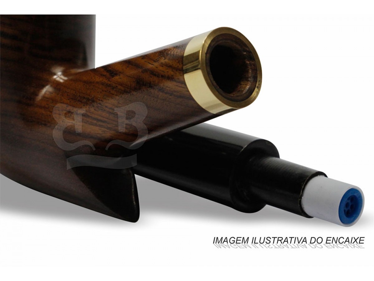 Cachimbo Churchwarden Extra Longo Encerado com Bico - Anel Dourado ...