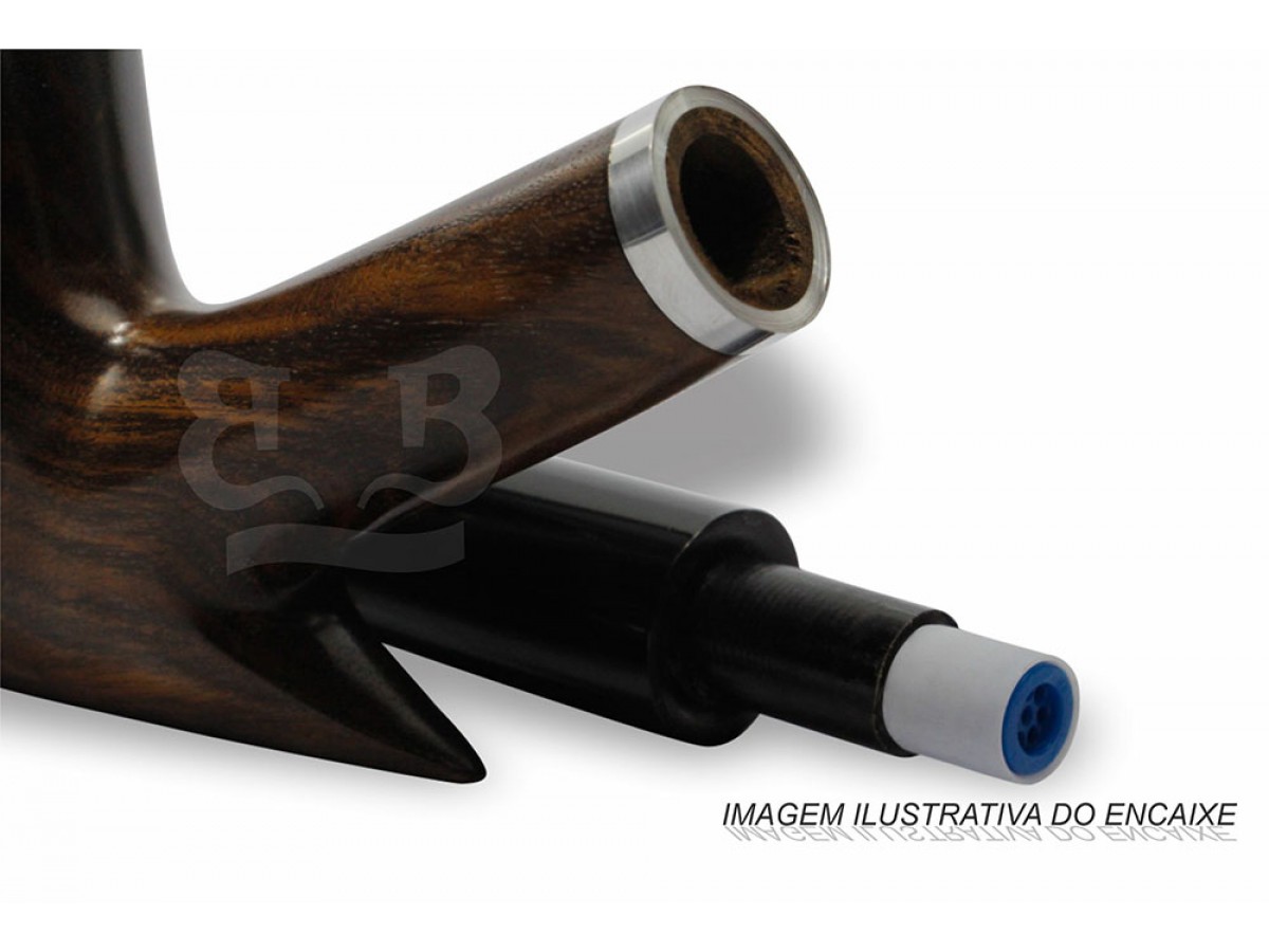 Cachimbo Churchwarden Extra Longo Encerado com Bico - Anel Prateado ...