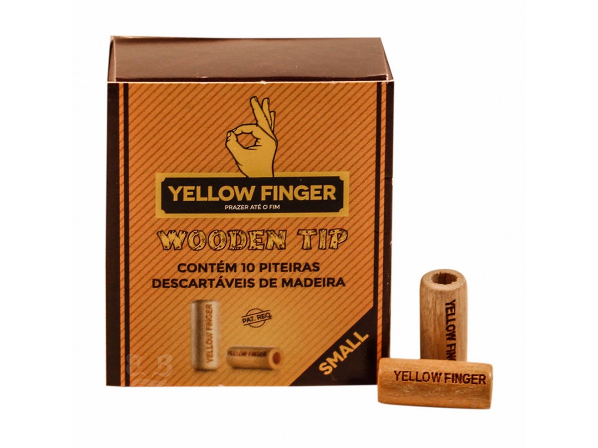 Piteira de Madeira Yellow Finger Small BB_38 - Yellow Finger - R$8,25 ...