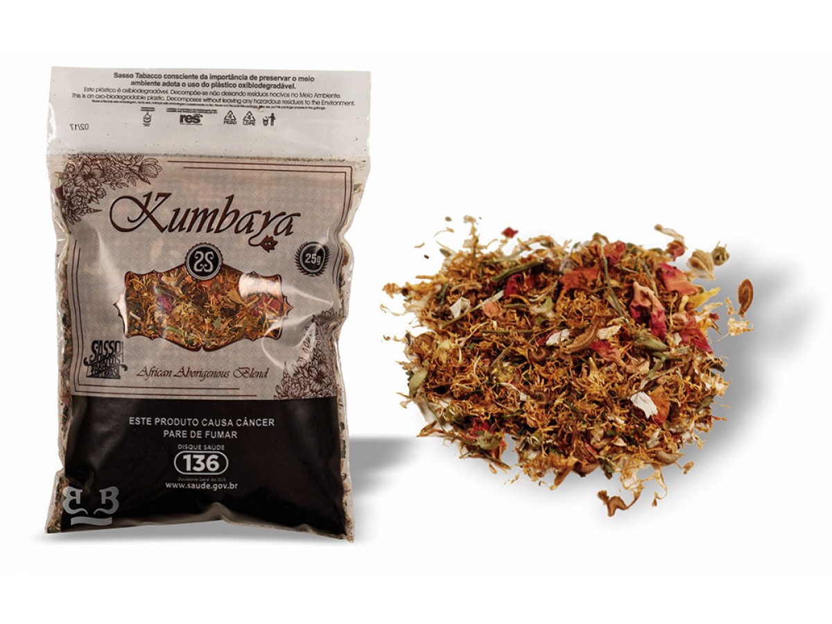 Tabaco/Fumo Kumbaya - Blend de Ervas - 25g BB_0381 - Sasso Tabacco - R ...